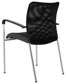 Alba Konferenční židle TRINITY s područkami Barva kostry chromová kostra GALERIE - Čalounění Alba LÁTKY 1 / FILL, SUEDINE