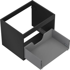 Mexen Box-A, závěsná skříňka 60 cm, 1 zásuvka, černá matná, 91AX0-0600-470-1-71