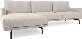 Béžová rohová pohovka Kave Home Galene, levý roh, 254 cm