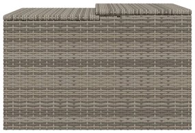 vidaXL Garáž pro robotickou sekačku šedá 86 x 90 x 52/57 cm polyratan