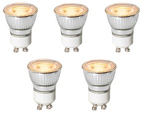 Sada 5 GU10 3-stupňových stmívatelných LED žárovek 35mm 4W 200 lm 2200K