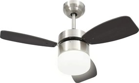 vidaXL Stropní ventilátor světlo a dálkový ovladač 76 cm světle hnědý [51493] Barva: světle hnědá