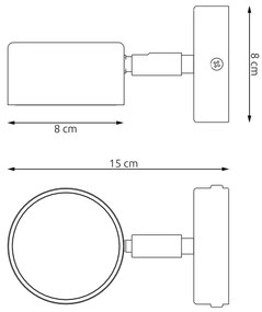 Nástěnné svítidlo SORA 1xGX53/12W/230V černá