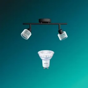 Philips Horen černá / LED bodové svítidlo / 2x5W / GU10 / IP20