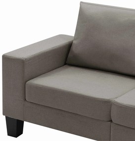 vidaXL Marketos Pohovka Taupe 2-místné textil