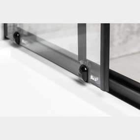 Novoterm Modul sprchového koutu NV-Olga SC Element BL 70, černá/transparent - bez vaničky