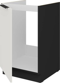 ARIA wb | dolní skříňka 50 ZL 1F dřezová | 50 cm | ANTI FINGERPRINT povrch | černá/bílá