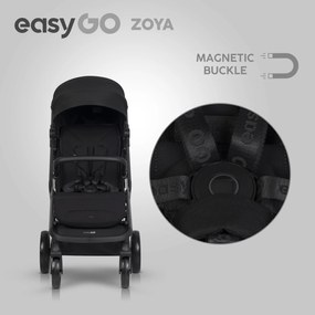Hluboká vanička pro dětský kočárek EasyGo Zoya Ebony Black
