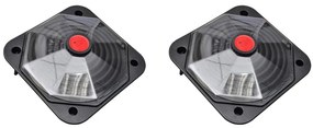 Solární ohřívač bazénové vody 735 W - pyramidový - 2 ks 160685