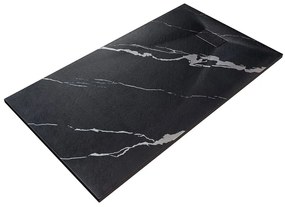 Besco Obdélníková sprchová vanička z SMC kompozitu VEXO MARBLE BLACK R 100x80 (120x80, 120-180x90) Rozměry (cm): 150x90