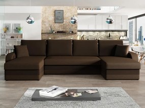 Rohová rozkládací pohovka Dalmir U Lux, Potah: Lux 12 + Manila 04