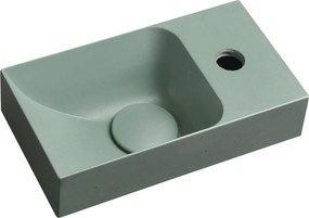 Sapho Small - Umývátko Piccolino 31x17 cm, bez přepadu, otvor pro baterii, matná zelená PK30523