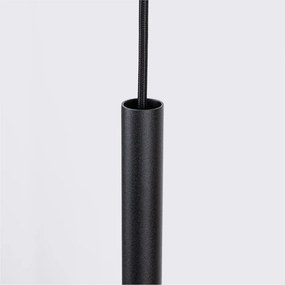 Černé/béžové kovové závěsné svítidlo ø 30 cm Rilu – Sollux