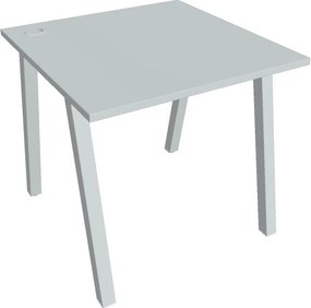 Kancelářský pracovní stůl Hobis USA 800, bílá RAL 9016, deskaakát