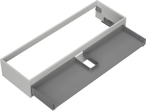 Mexen Box-A, závěsná skříňka, 140 cm, 1 zásuvka, šedá matná, 91AX0-1400-235-1-62