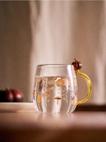 Sinsay - Skleněný hrnek s podzimním motivem - vícebarevná