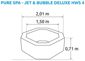 Intex 28458 PureSpa Jet & Bubble Deluxe Octagon