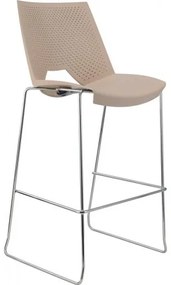 Barová židle DESIGNE 24 - nosnost 120 kg - výběr barvy plastu - 3D4848