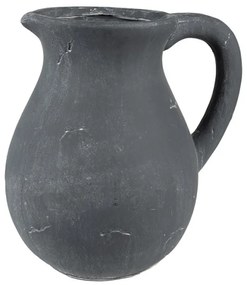Tmavě šedý dekorativní džbán Eefje M – 17x15x11 cm