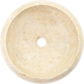 Umyvadlo 40 x 12 cm mramor krémové 142767
