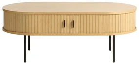 Konferenční stolek v dekoru dubu v přírodní barvě 60x120 cm Nola – Unique Furniture