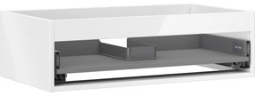 Mexen Box-A korpus skříňky pod umyvadlo 80 cm, 1 zásuvka, bílý lesk - 91AX0-0800-235-1-00