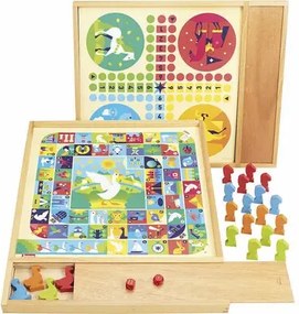 Jeujura Tradiční hry 2 v 1 s pouzdrem / od 3 let