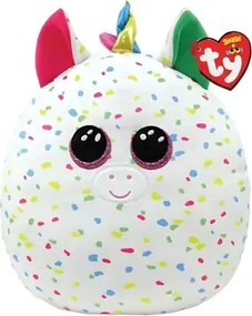 TY Squishy Harmonie bodkovaný jednorožec / Mačkací hračka / 22 cm