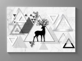 Liox Abstraktní obraz jelen Rozměr: 150 x 100 cm