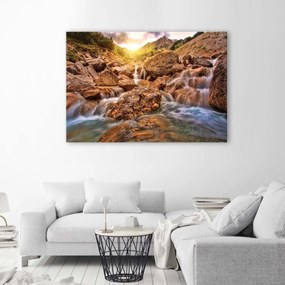 Obraz na plátně Vodopád Hory Kámen - 120x80 cm