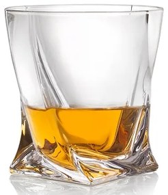 Crystalite Bohemia Sklenice na whisky QUADRO 340 ml, 6 ks