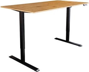 Výškově nastavitelný psací stůl Jayden 120 cm přírodní dub