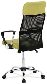 Kancelářská otočná židle POND na kolečkách — chrom, látka, více barev Černá