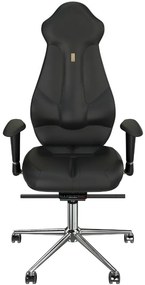 OnaDnes -20% Kulik System Černá koženková kancelářská židle Imperial