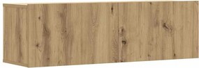 Sada 6 kusů nástěnné TV skříňka dub artisan kompozitní dřevo 3328992