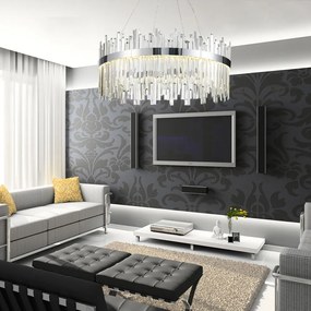 Toolight Toolight, LED stropní svítidlo 60cm, 58W, 4000K, APP1516-CP60, chromová, OSW-03264