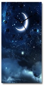 Wallmuralia Nástěnné hodiny Hvězdné nebe 30x60 cm