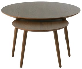 Sada konferenčních stolků Paricia 88 cm kouřový dub