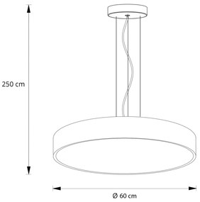 Arcchio Vanida LED závěsné světlo, bílé, 60 cm