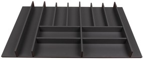 Příborník Elletipi Wood Line pro zásuvky 90 cm, černý buk,PLA O50090 BLT18