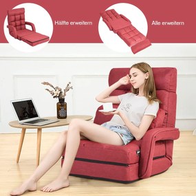 Costway Rozkládací pohovka Lazy rozkládací křeslo pro domácnost