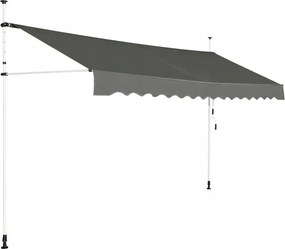 Terasová skládací balkonová markýza bez vrtání 2-3 x 3,5 m