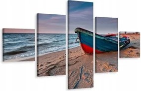 Obraz na plátně Do Obývacího Pokoje Vícedílný Pláž Moře Triptych 3D 150x90