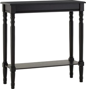 Černý konzolový stolek z borovicového dřeva 30x80 cm Heritage – Premier Housewares