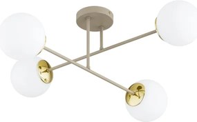 Brilagi - Přisazený lustr MILO ECRU 4xE27/60W/230V béžová/zlatá