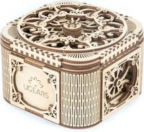 Ugears 3D dřevěné mechanické puzzle Šperkovnice / od 14 let / 190 dílk