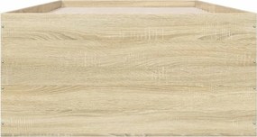 Rám postele dub sonoma 75 x 190 cm kompozitní dřevo 3280981