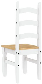 Jídelní židle 2 ks Corona bílé 42x47x107 cm masivní borovice,  4005725
