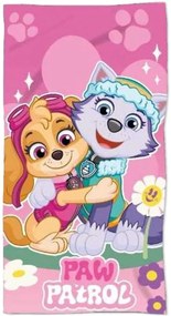 Dívčí plážová osuška Tlapková patrola - Paw Patrol - motiv Skye a Everest - 100% bavlna - 70 x 140 cm