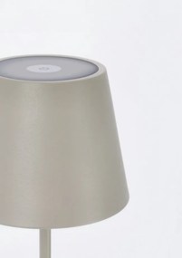 BIZZOTTO Zahradní stojací LED lampa ETNA 38 cm taupe